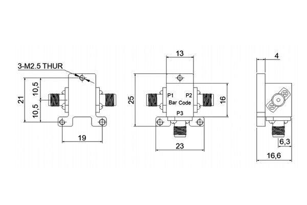 Wholesale 18–26.5GHz High-frequency Coaxial RF Circulator K-Band ...